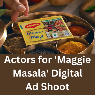 Actors for 'Maggie masala' digital ad & music video shoot