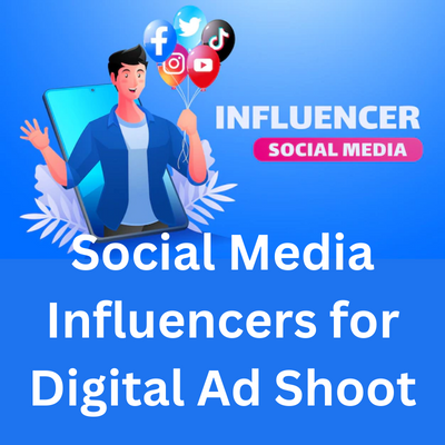 Social media influencers for digital ad shoot - males & females